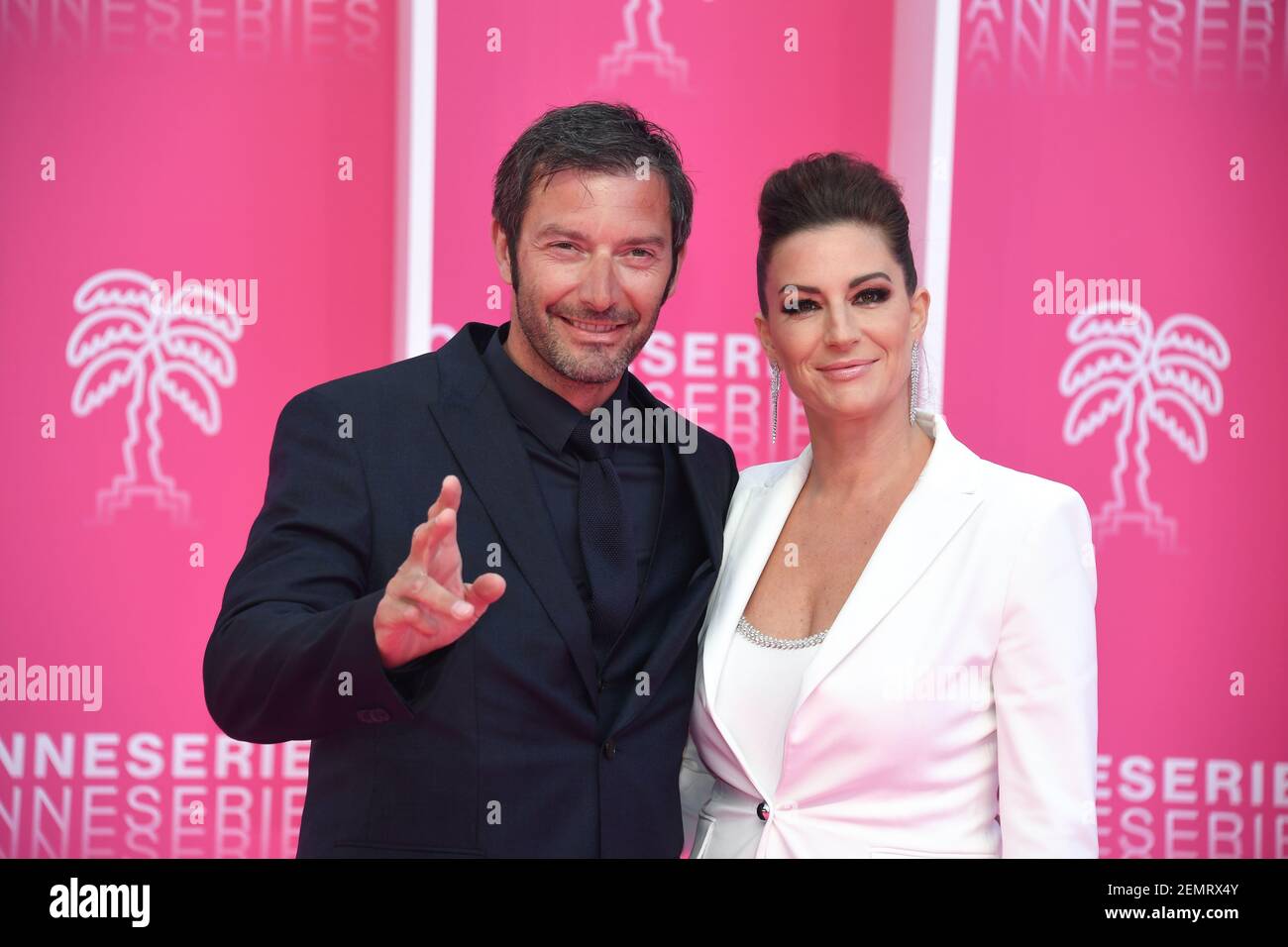 Franck Semonin and wife Helene attending the 2nd Cannesseries ...