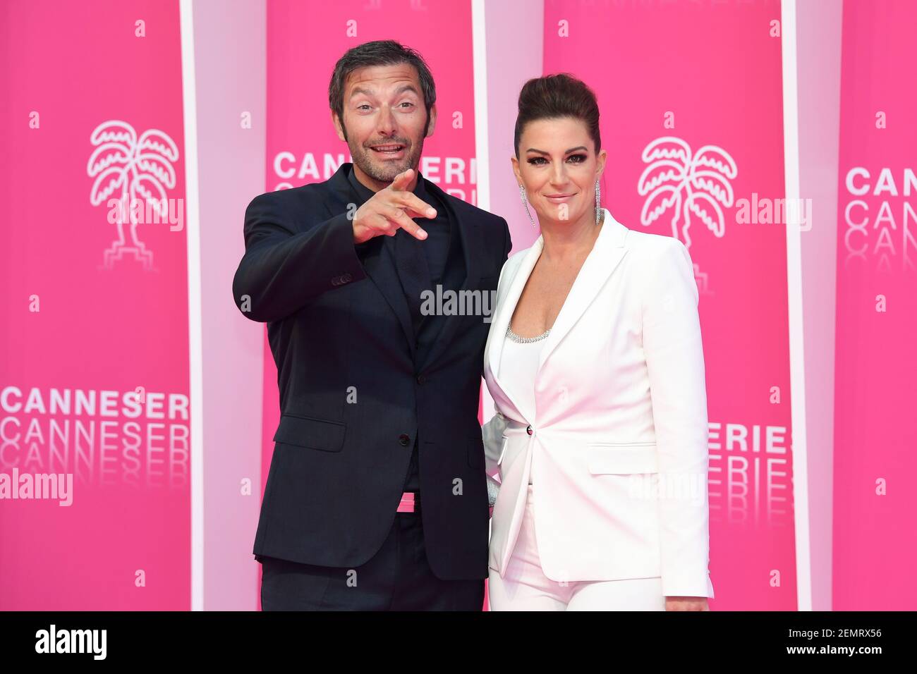 Franck Semonin and wife Helene attending the 2nd Cannesseries ...