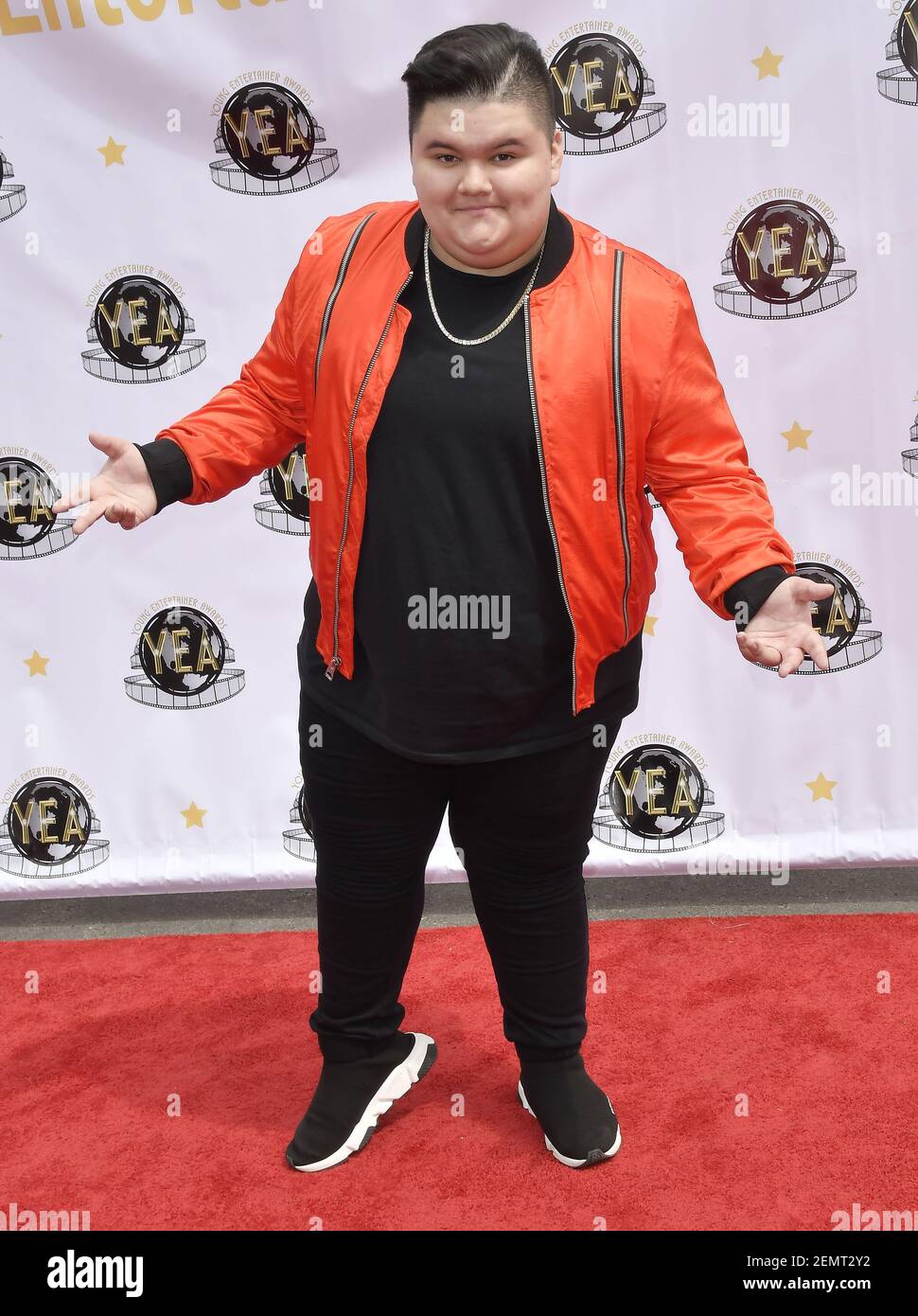 Jovan Armand arrives at the 4th Annual Young Entertainer Awards held at ...