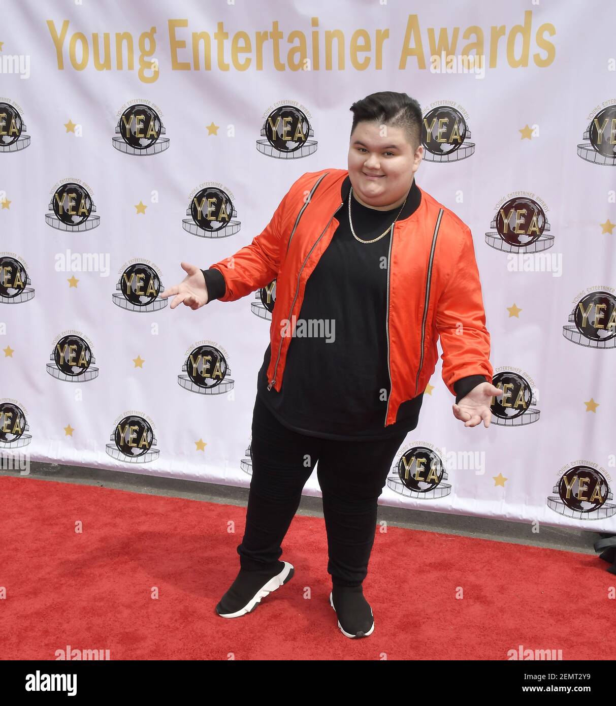 Jovan Armand arrives at the 4th Annual Young Entertainer Awards held at ...