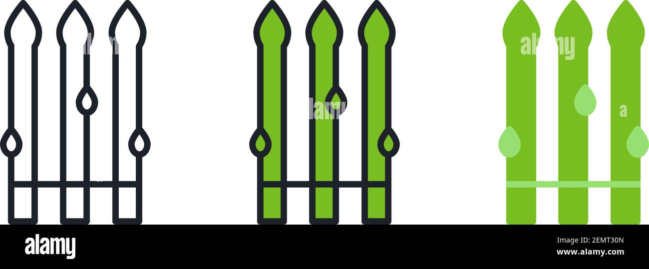Asparagus icon. Linear color icon, contour, shape, outline isolated on ...