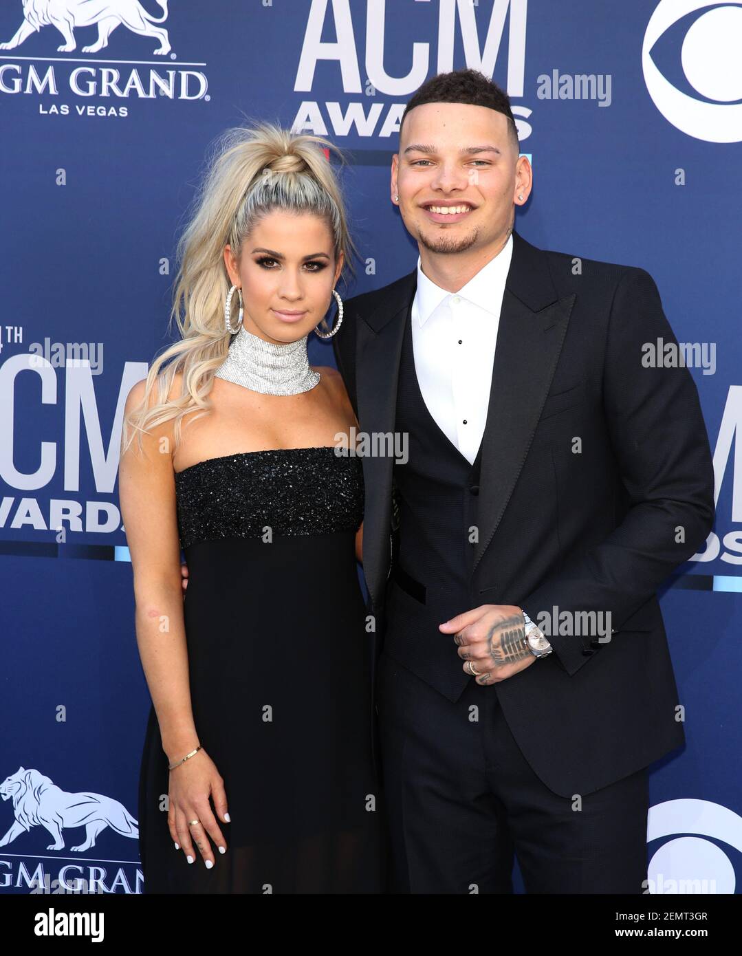 Kane Brown and his wife Katelyn brown attend the 54th Academy of ...