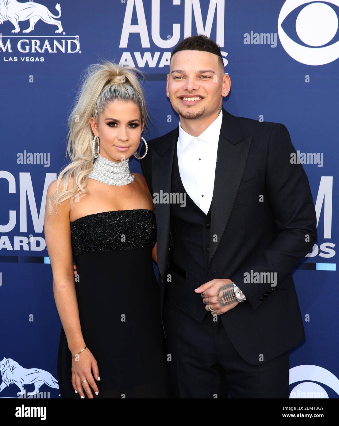 Kane Brown and his wife Katelyn brown attend the 54th Academy of ...