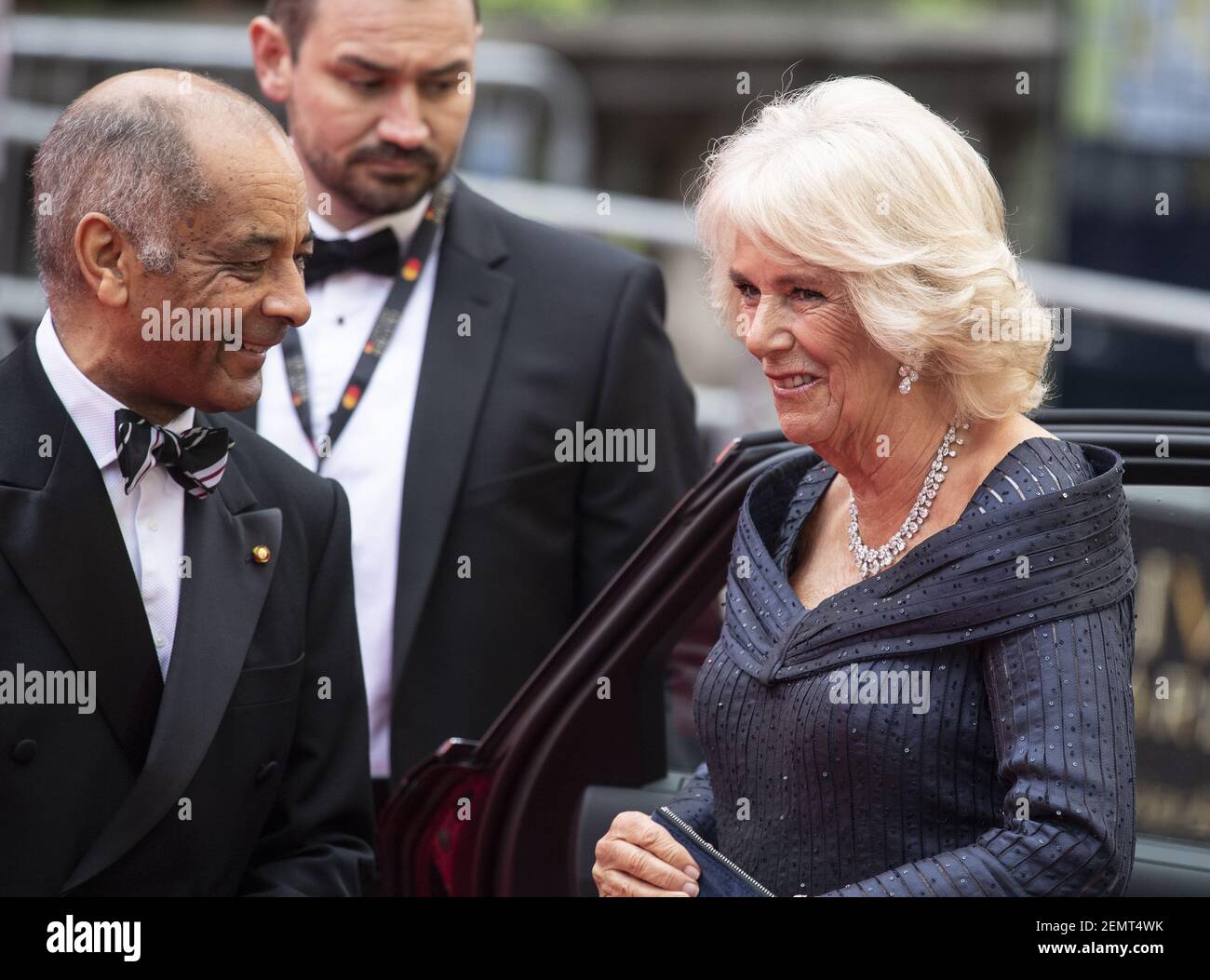 Camilla, Duchess of Cornwal attends The Olivier Awards 2019 with ...