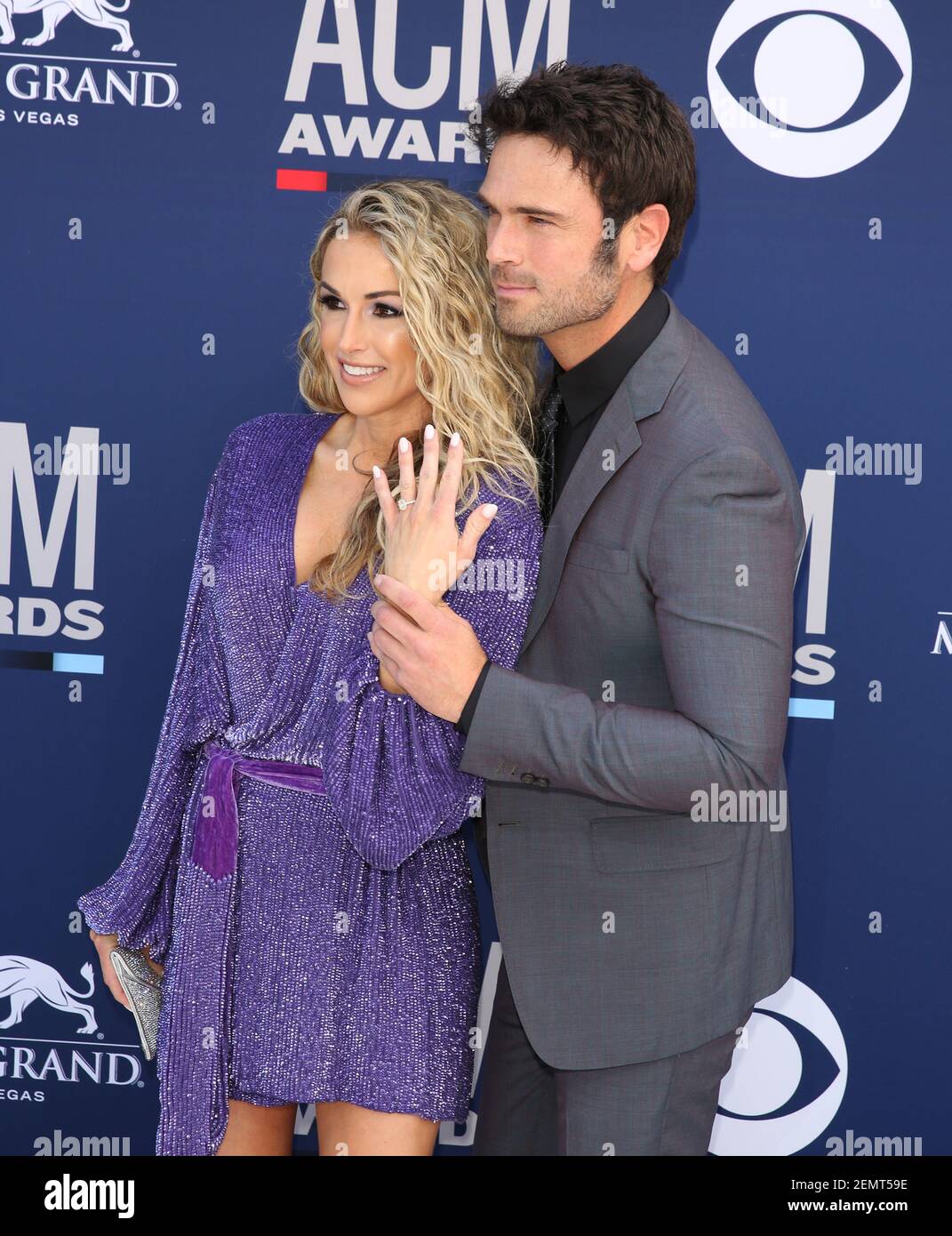 Chuck Wicks and Kasi Williams attend the 54th Academy of Country Music ...