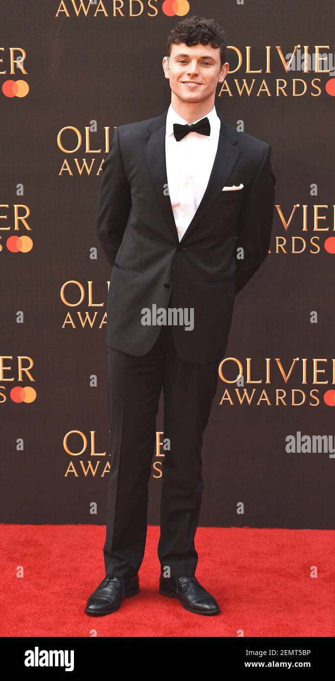 Charlie Stemp seen on the red carpet during The Olivier Awards 2019 ...