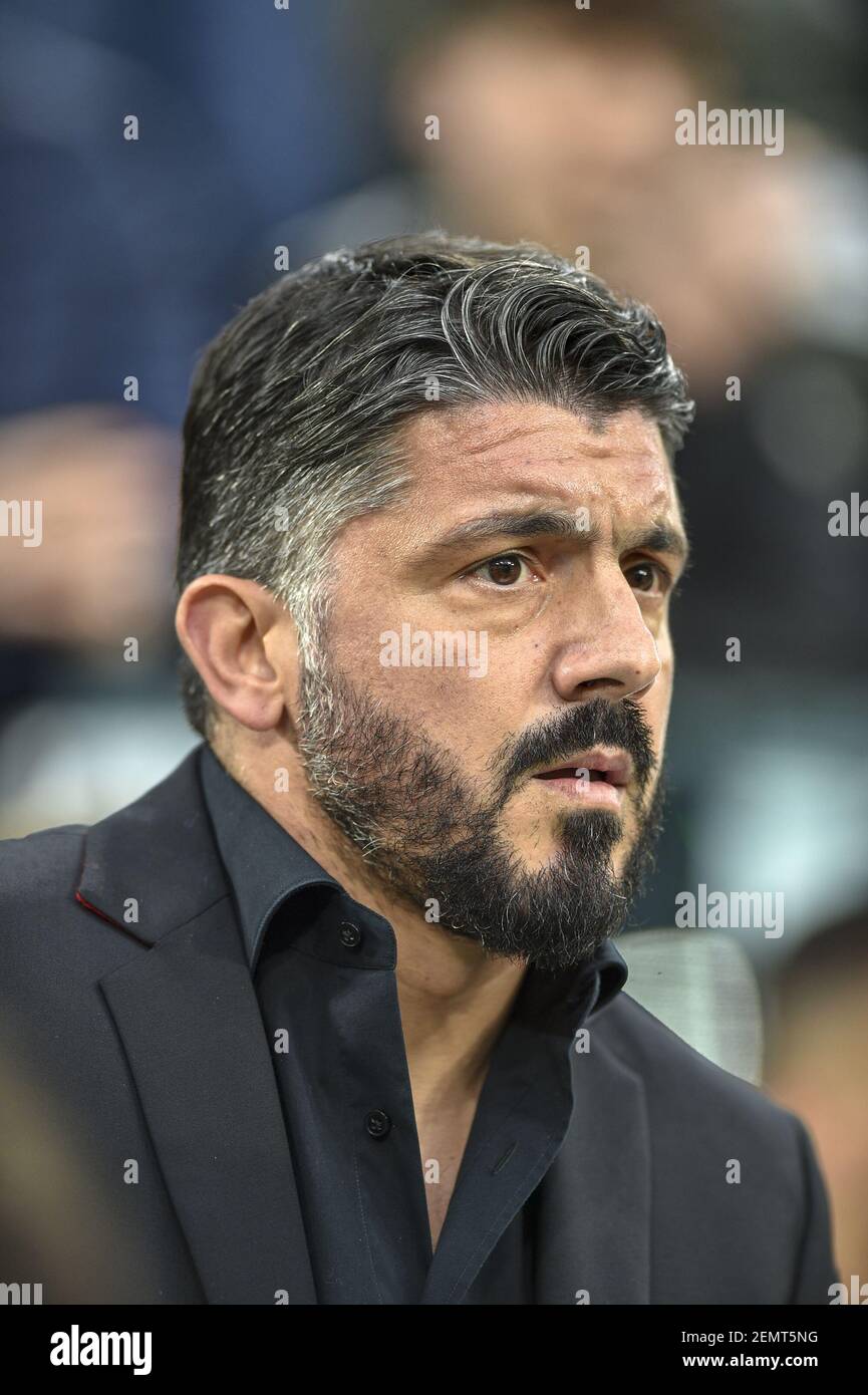 Gennaro Gattuso,head coach of AC Milan during the Serie A match at ...