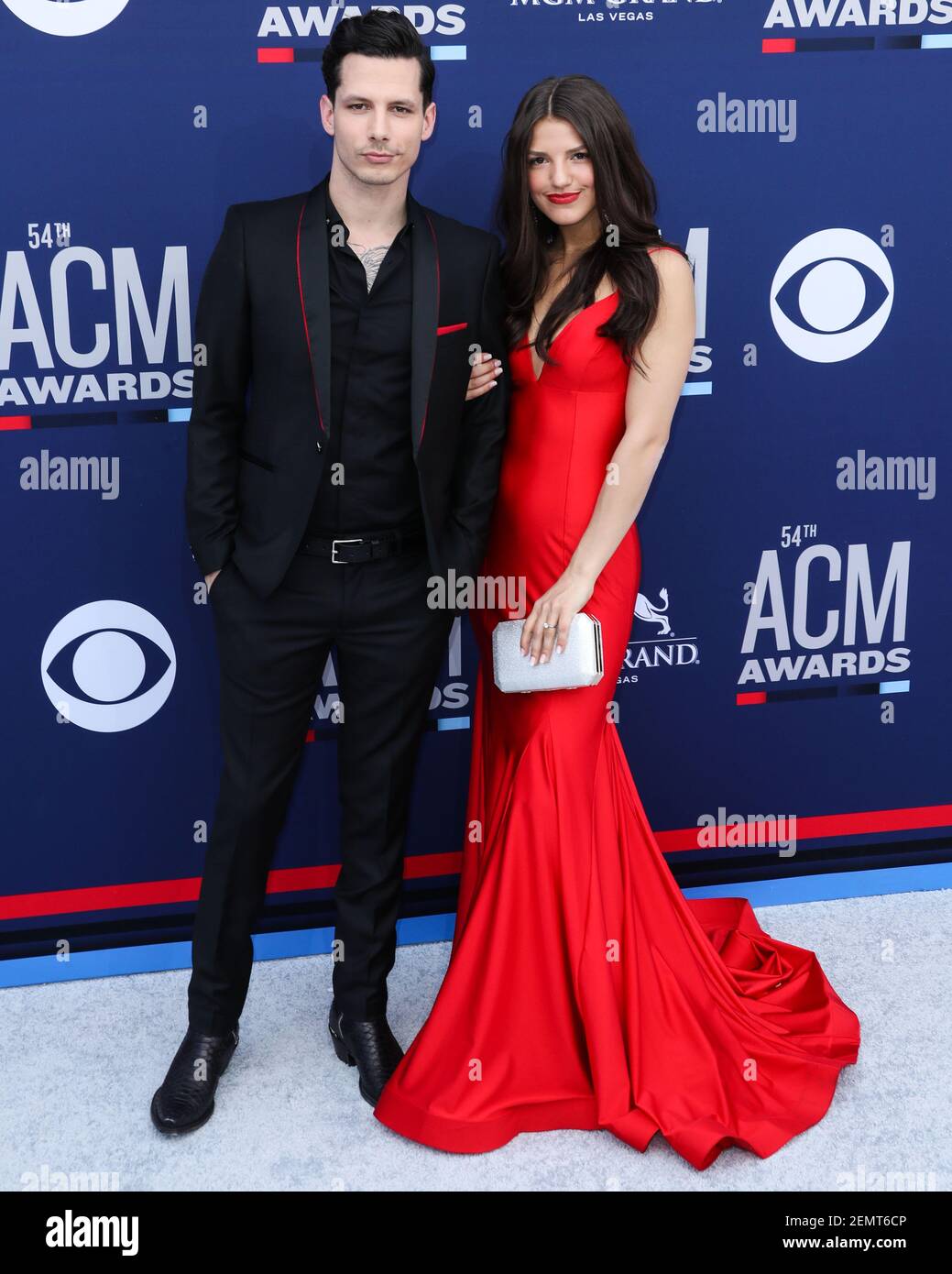LAS VEGAS, NEVADA, USA - APRIL 07: Devin Dawson and Leah Sykes arrive ...