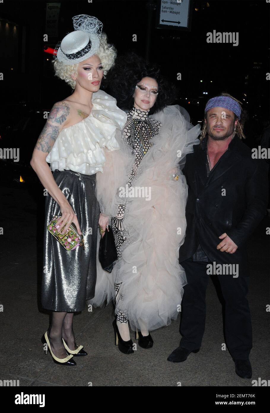 06 April 2019 - New York, New York - Suzanne Bartsch (center) and ...