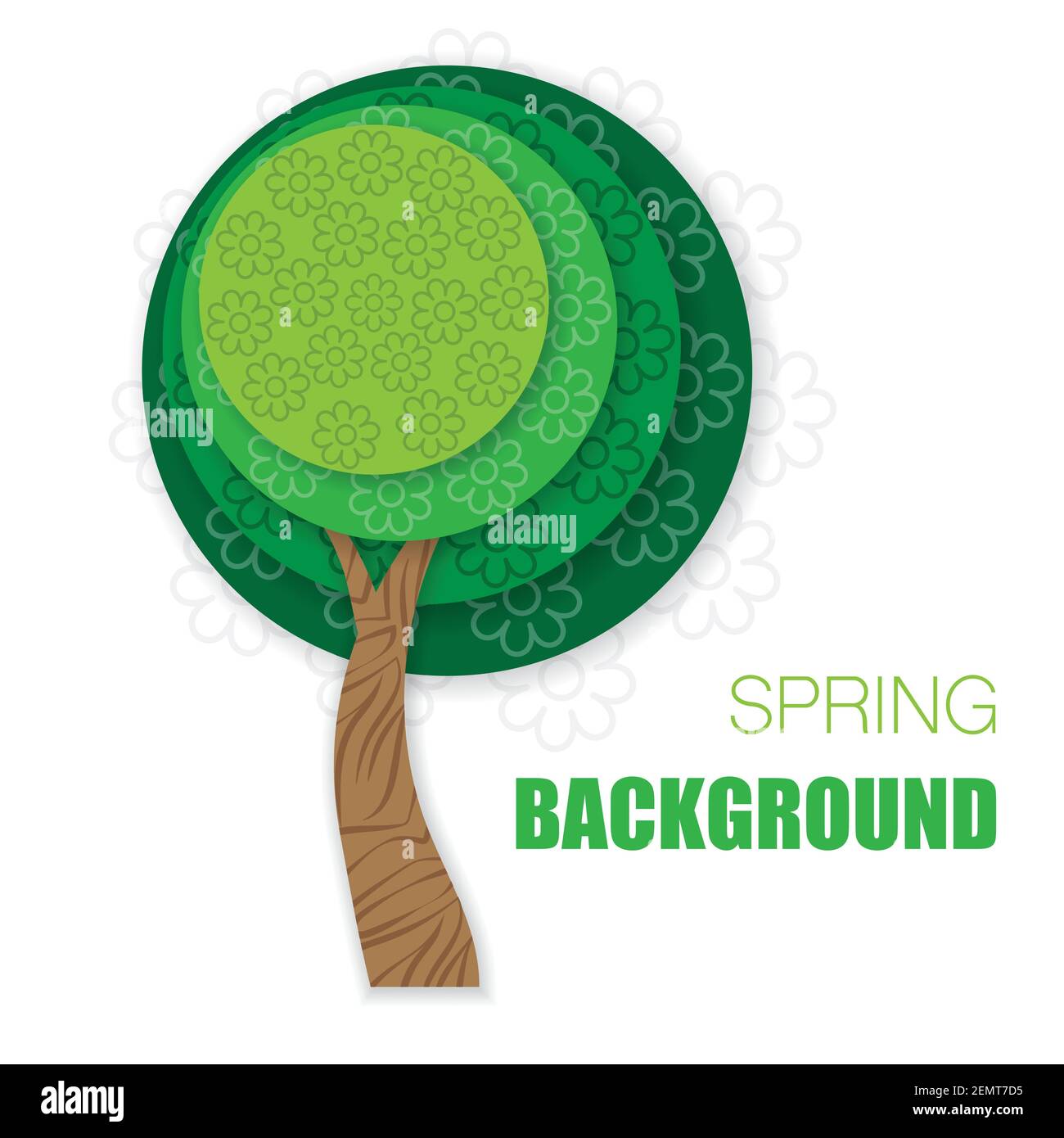 Spring tree background Stock Vector Image & Art - Alamy