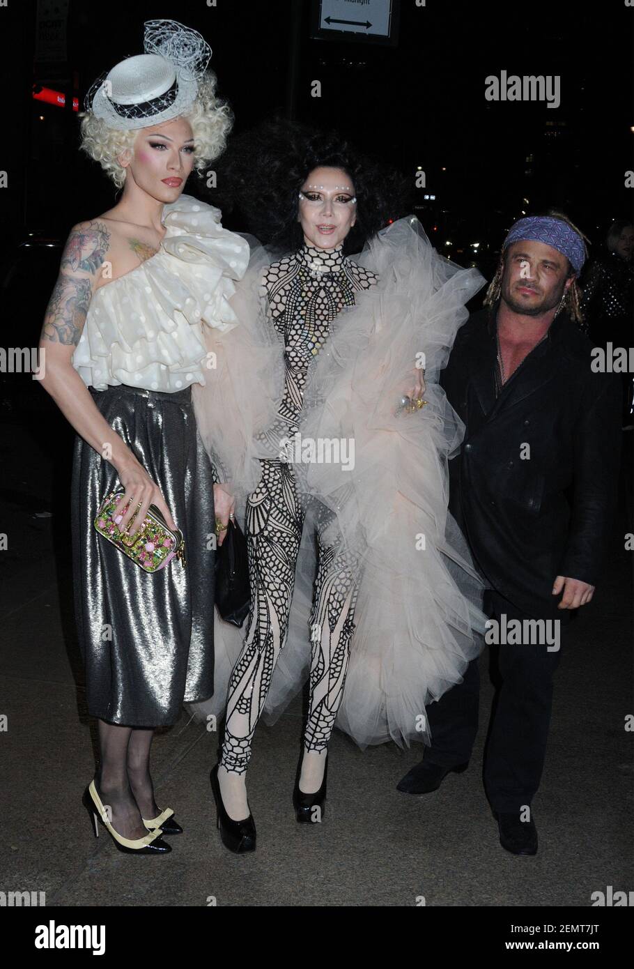 06 April 2019 - New York, New York - Suzanne Bartsch (center) and ...