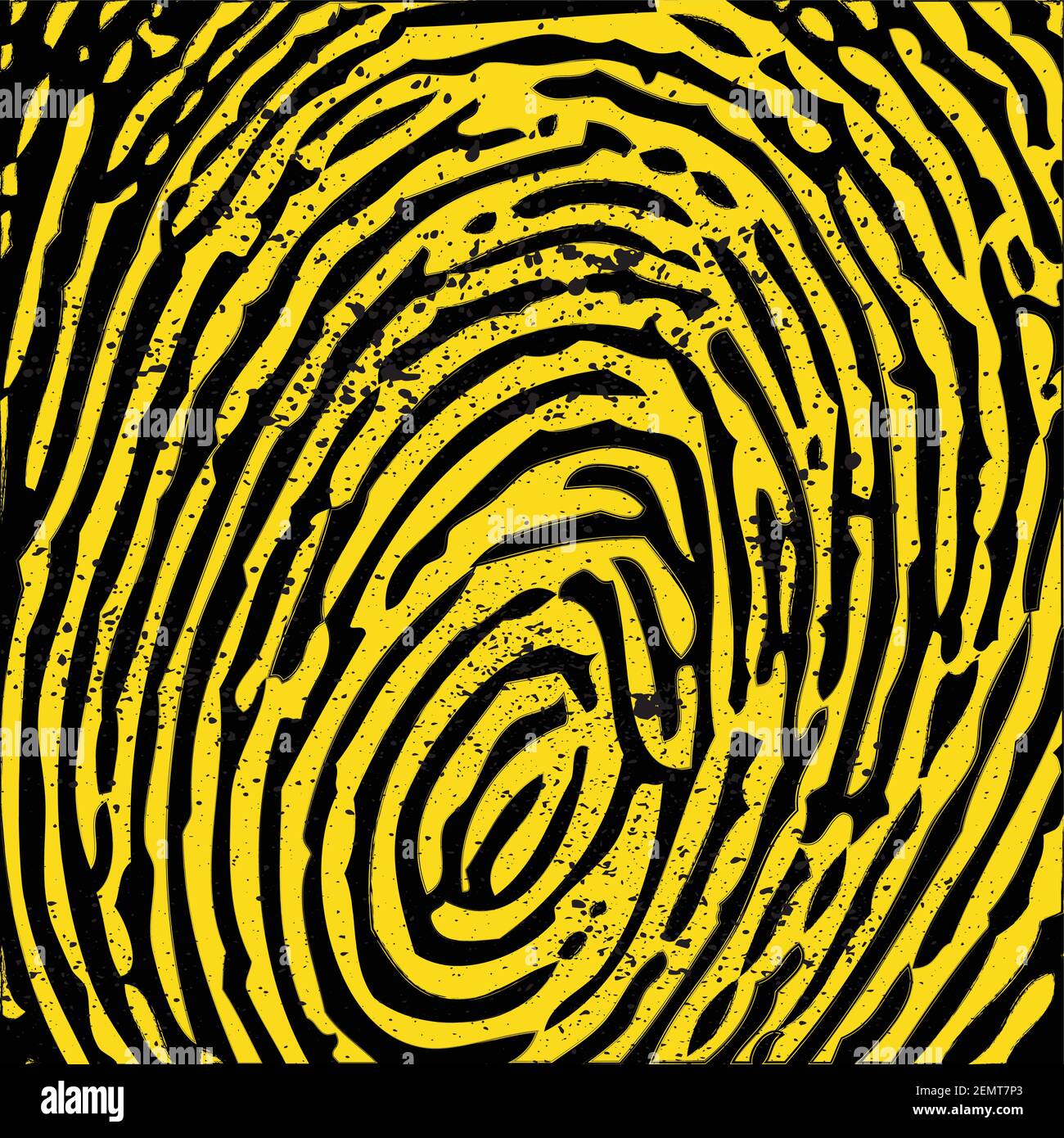 Fingerprint yellow background Stock Vector Image & Art - Alamy