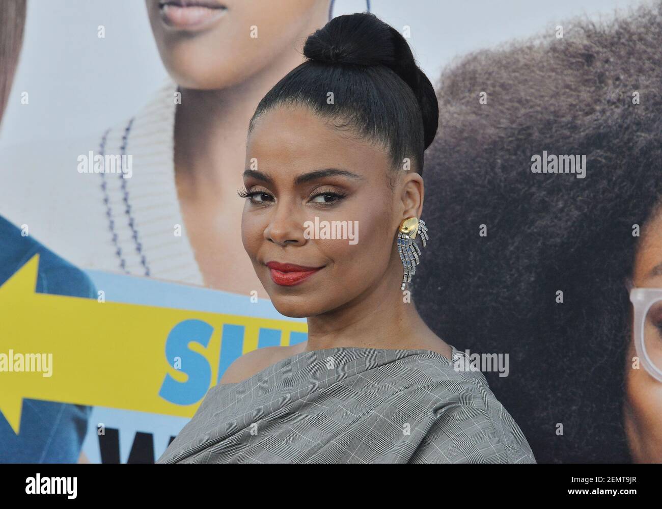 Sanaa Lathan arrives at the "Little" Los Angeles Premiere held at the ...