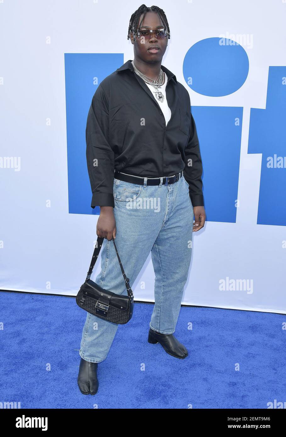 Denzel Dion arrives at the "Little" Los Angeles Premiere held at the ...