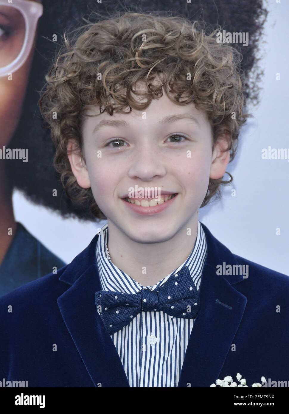 Tucker Meek arrives at the "Little" Los Angeles Premiere held at the ...