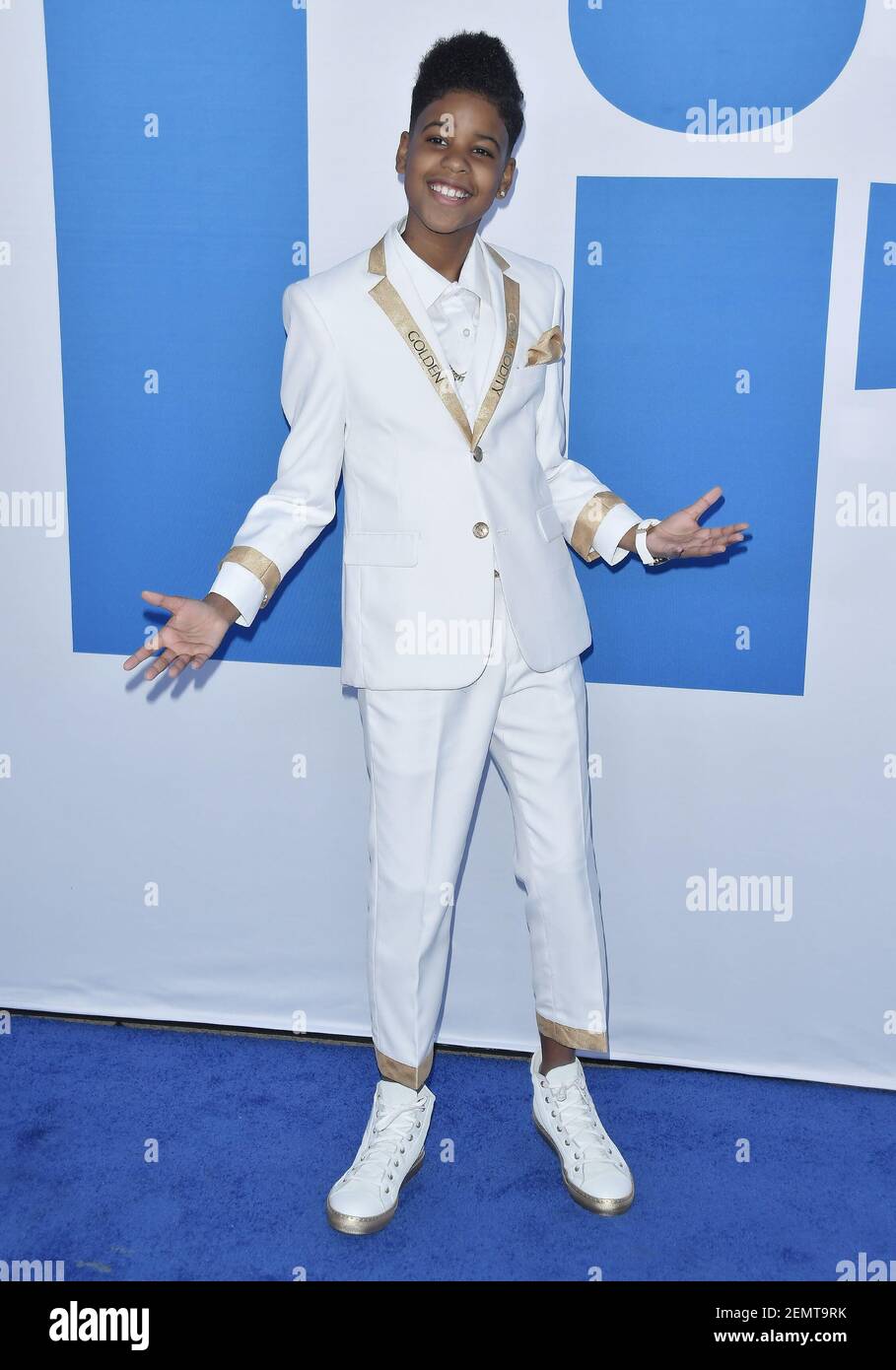 JD McCrary arrives at the "Little" Los Angeles Premiere held at the ...