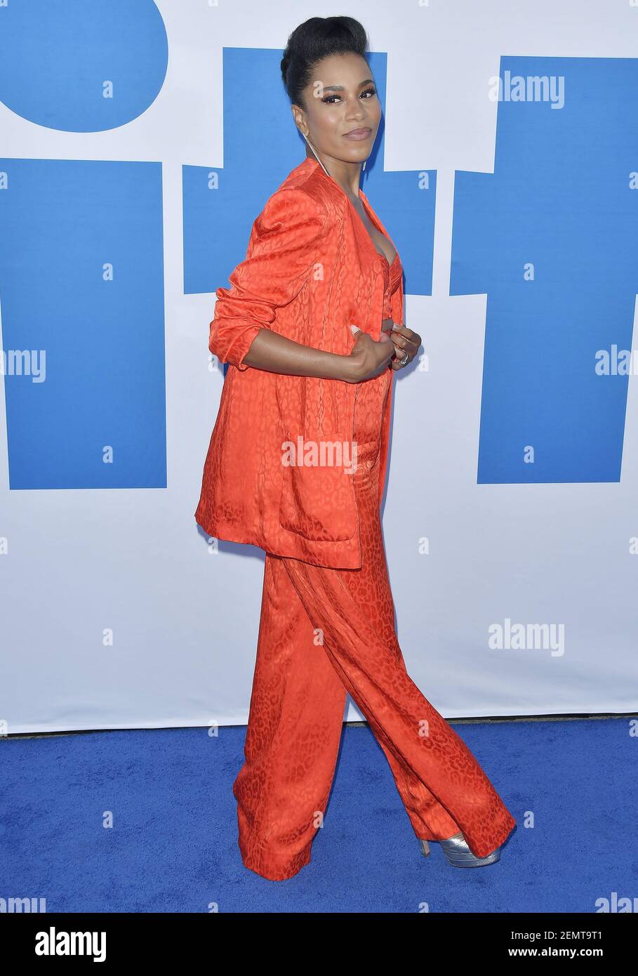 Kelly McCreary arrives at the "Little" Los Angeles Premiere held at the ...