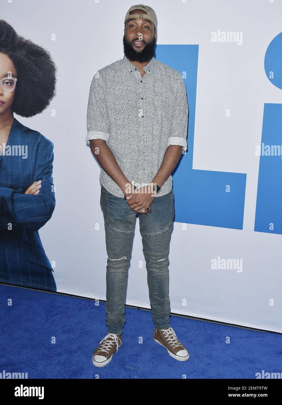 Moustapha Lamine Diop arrives at the "Little" Los Angeles Premiere held ...