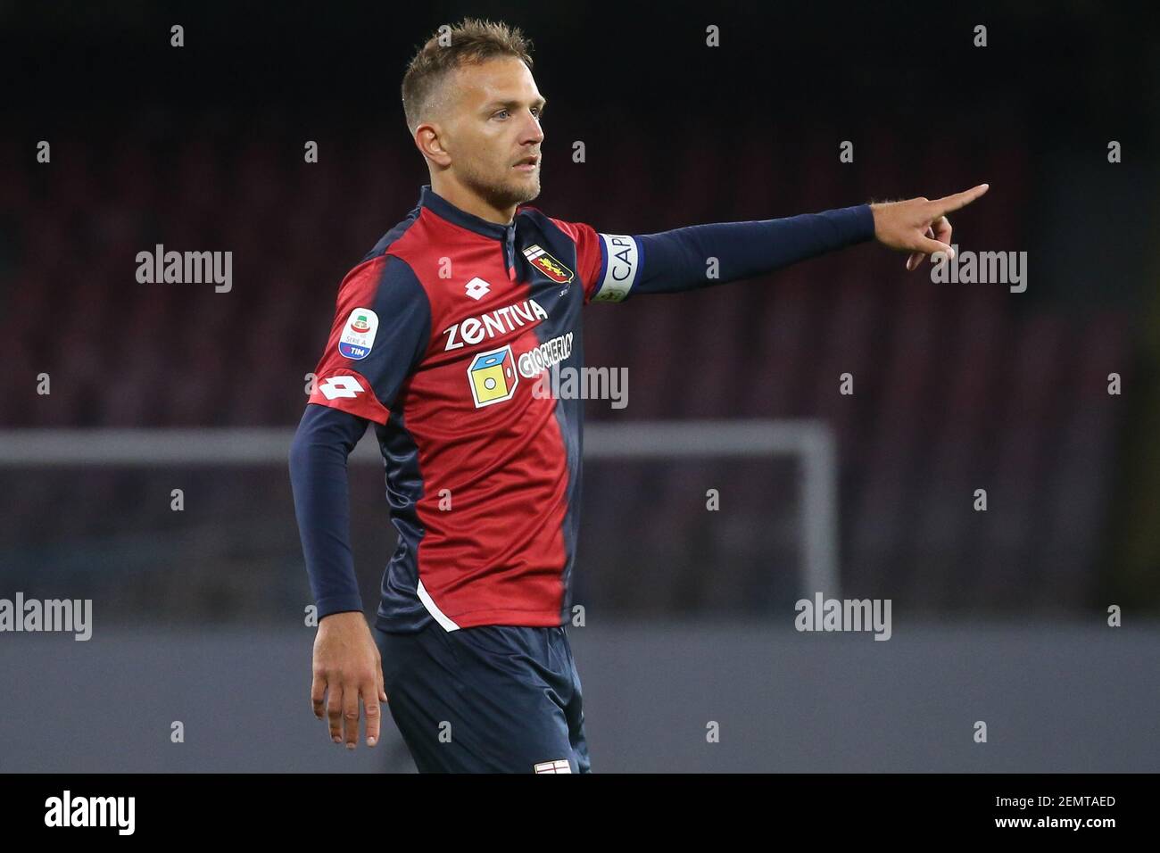 Serie A football match between SSC Napoli and Genoa at the San Paolo ...