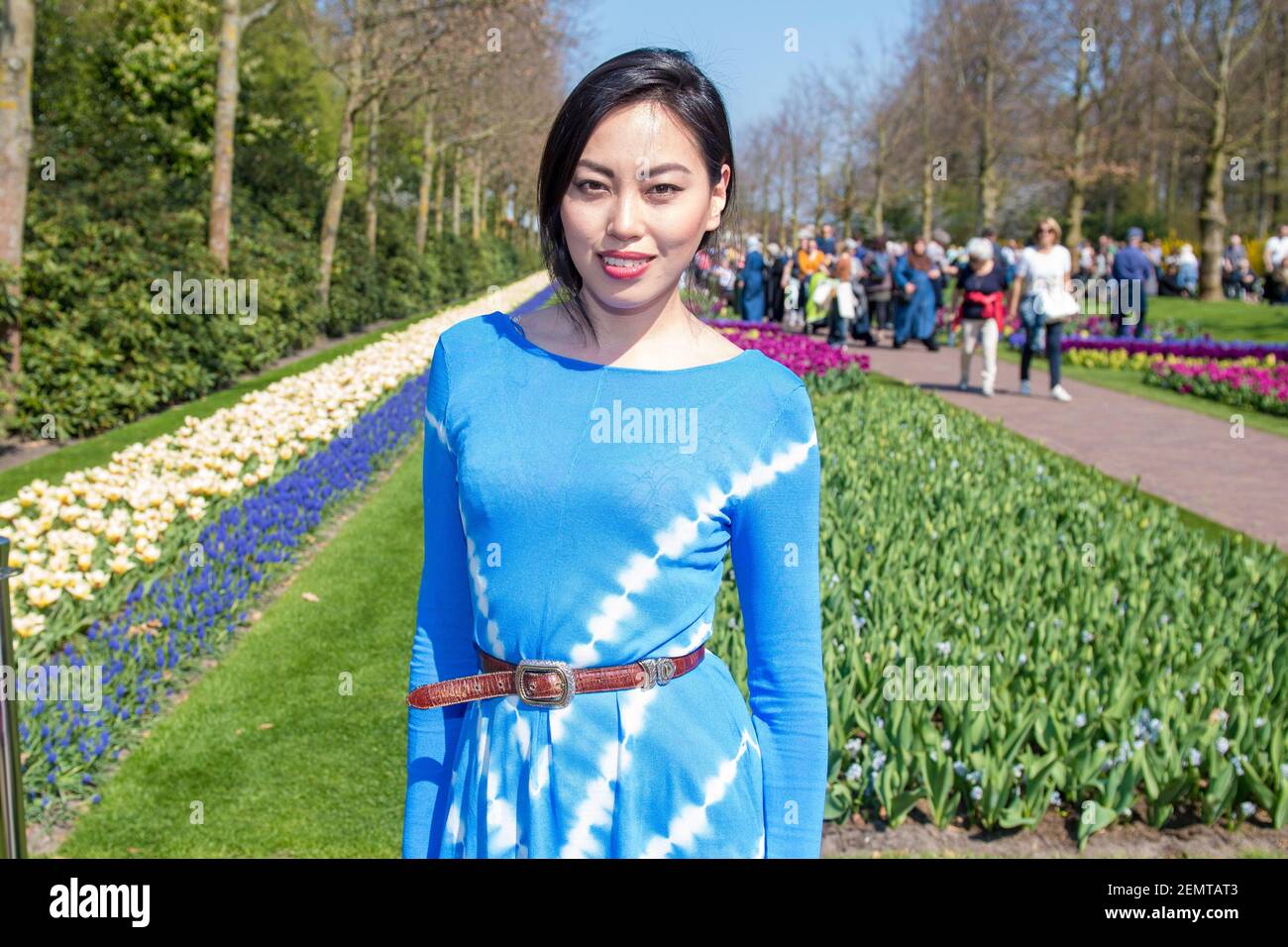 Suan-Li Ong during the tulip baptism of the AMS Secrets tulip in De ...