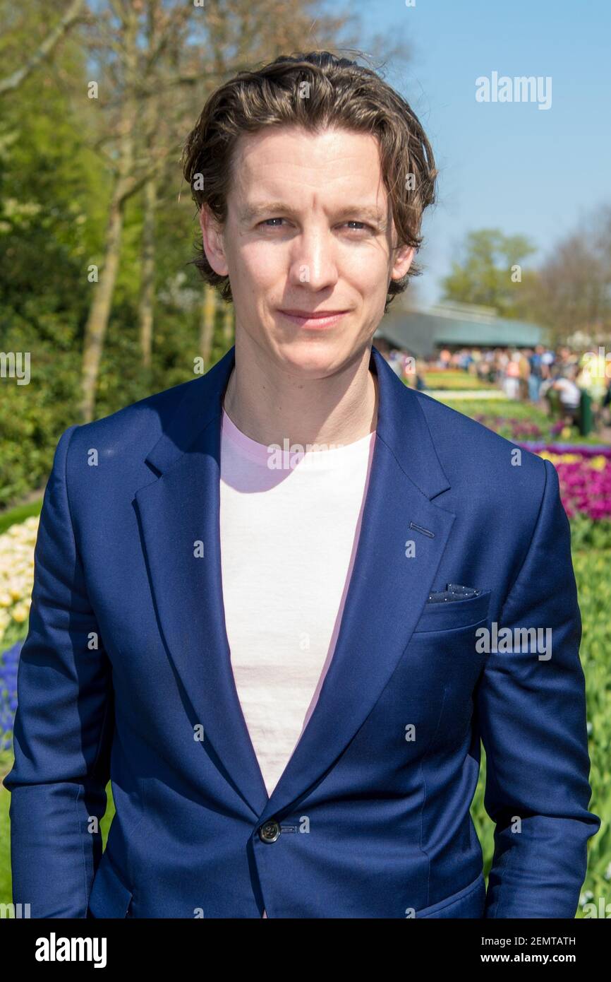 Mike Beckingham during the tulip baptism of the AMS Secrets tulip in De ...