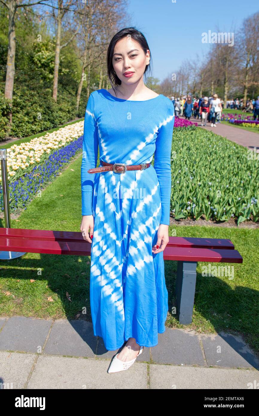 Suan-Li Ong during the tulip baptism of the AMS Secrets tulip in De ...