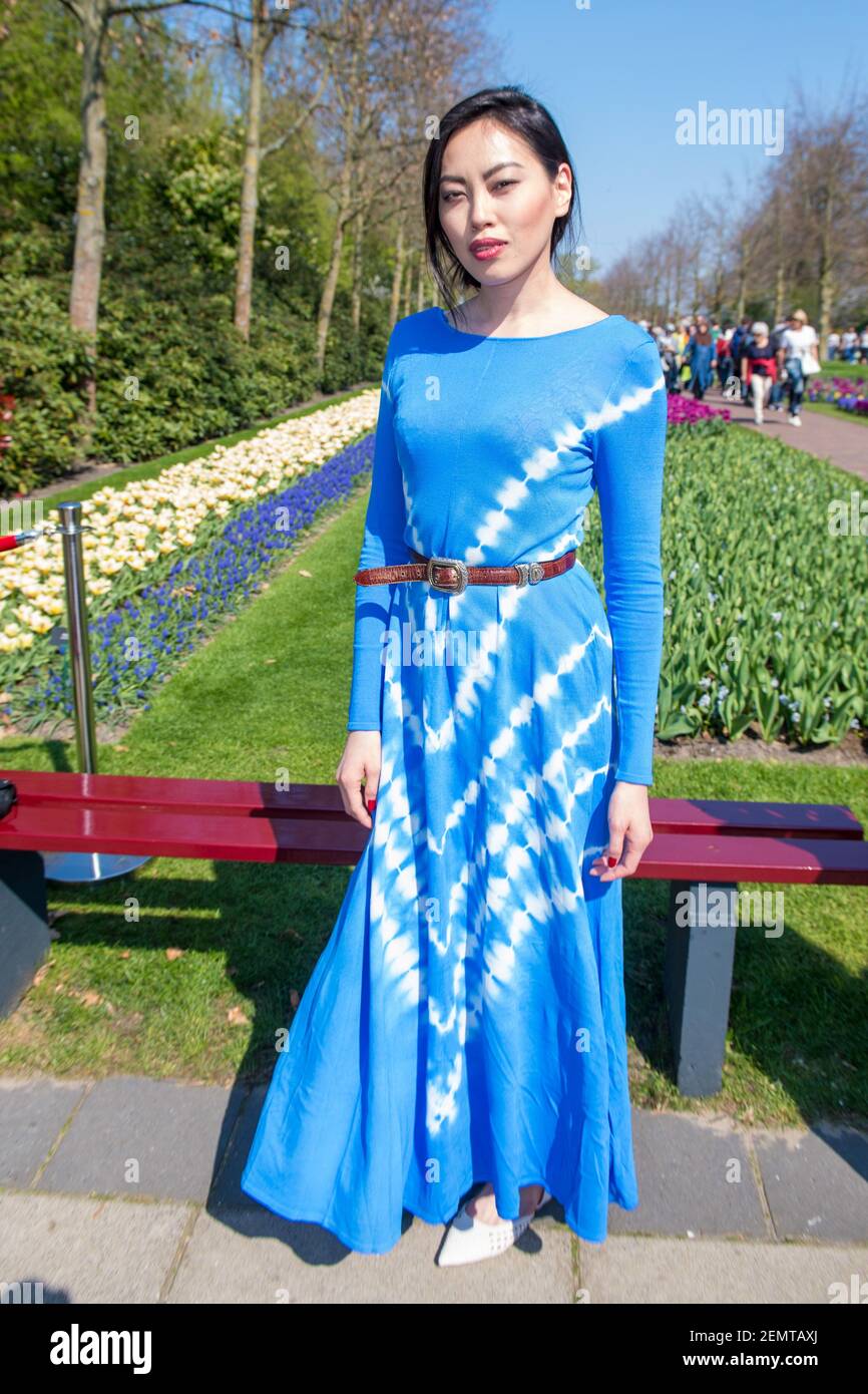 Suan Li Ong During The Tulip Baptism Of The Ams Secrets Tulip In De Keukenhof In Lisse Also