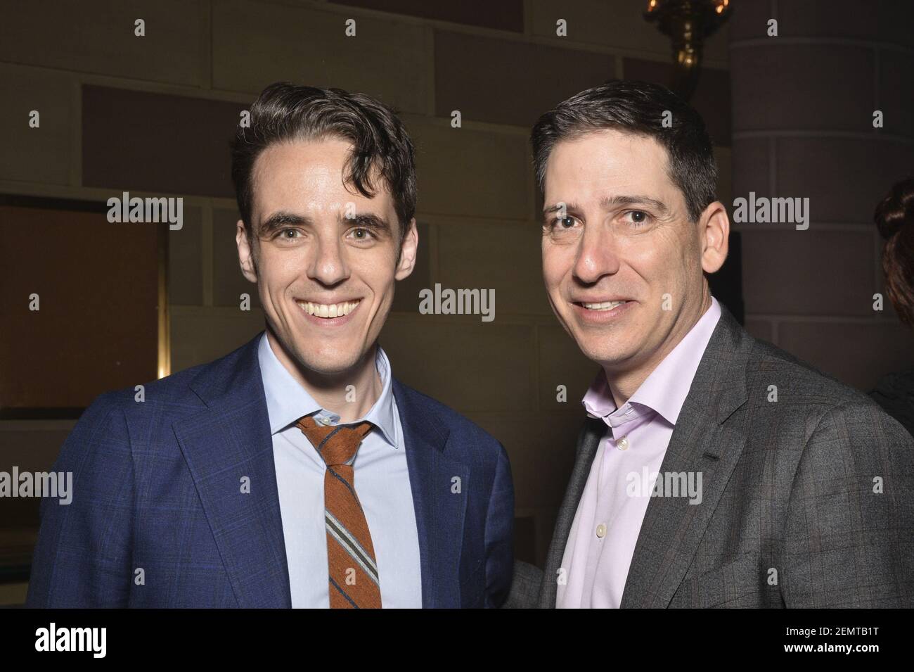 NEW YORK - APRIL 8: Eric Schrier and Steven Levenson attend the Party ...