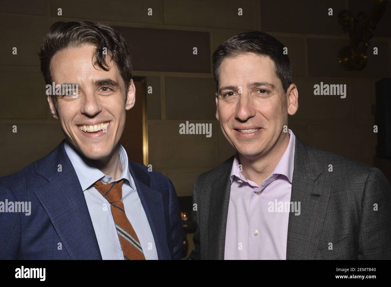 NEW YORK - APRIL 8: Eric Schrier and Steven Levenson attend the Party ...