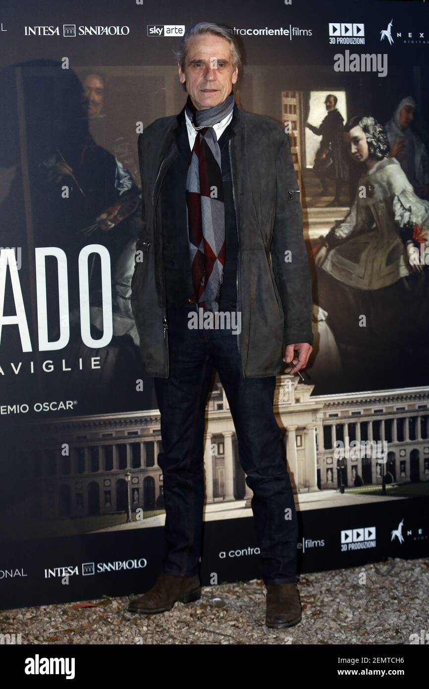 Rome April 9th 2019. Actor Jeremy Irons poses for photographers during ...