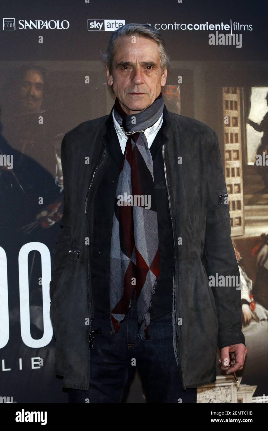 Rome April 9th 2019. Actor Jeremy Irons poses for photographers during ...