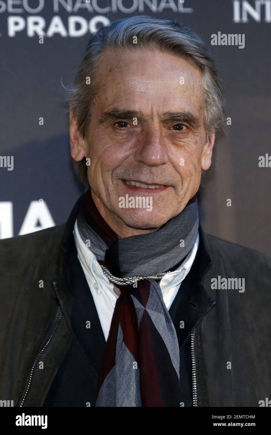 Rome April 9th 2019. Actor Jeremy Irons poses for photographers during ...