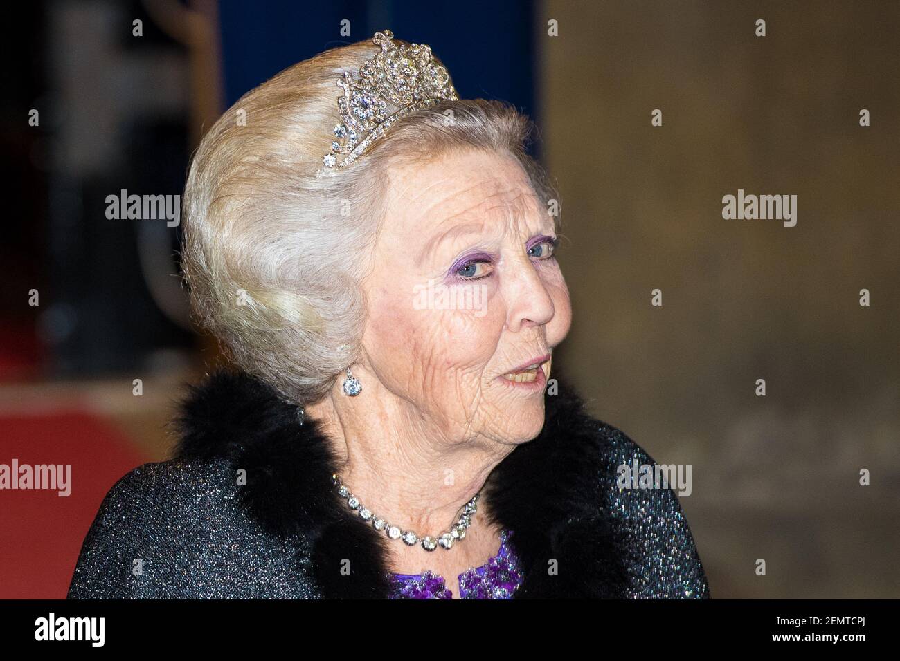 Princess Beatrix during dinner for the diplomatic corps at the royal ...