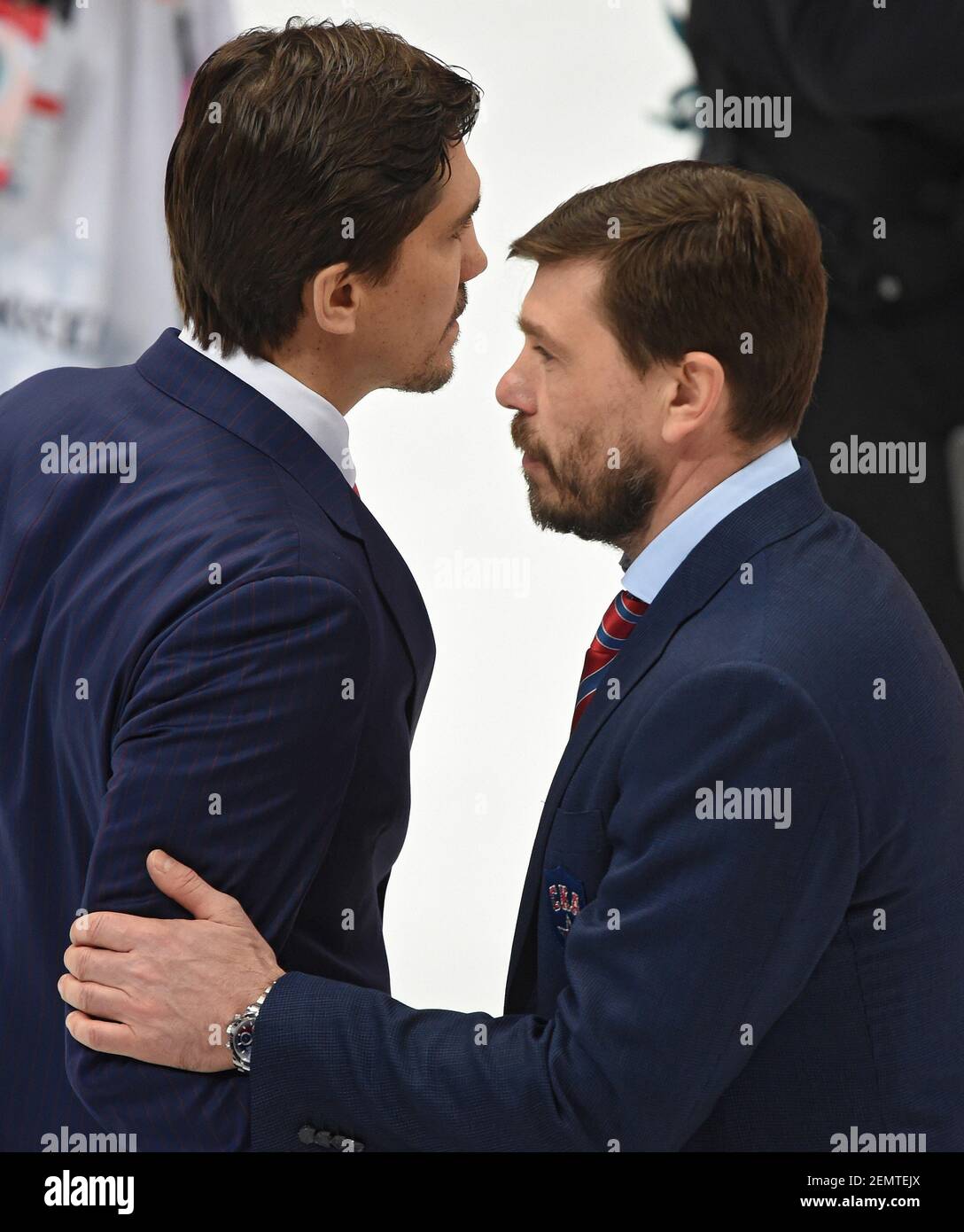 Kontinental Hockey League (KHL). The match between CSKA (Moscow) and ...