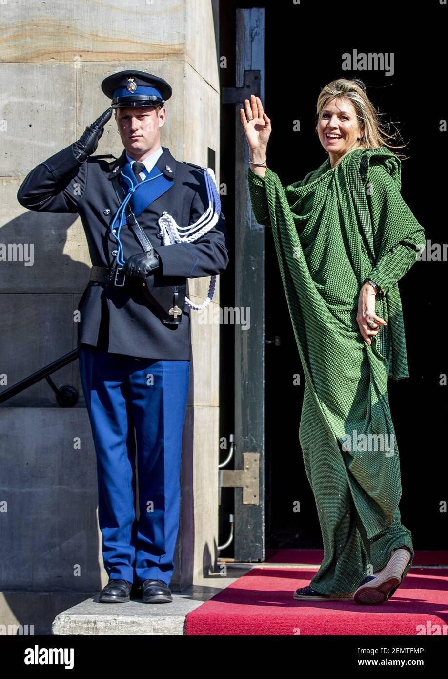 Queen Maxima during dinner for the diplomatic corps at the royal palace ...