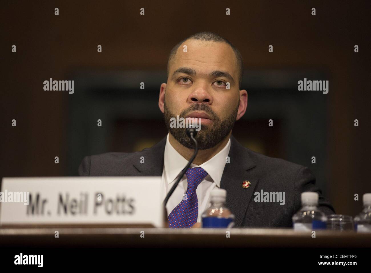 Neil Potts, the Public Policy Director at Facebook, testify before the ...