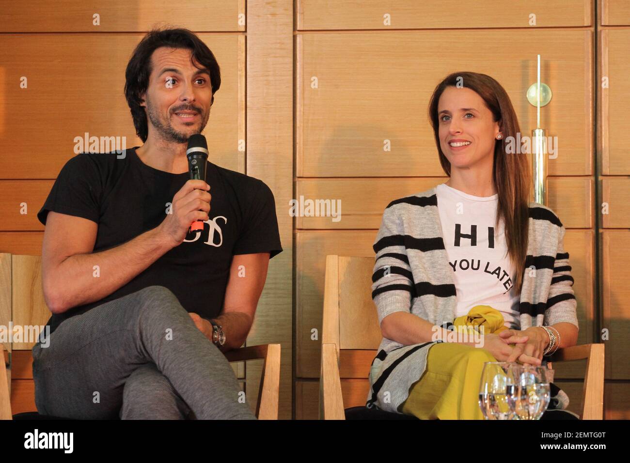 The director of the "National Ballet of Sodre" Igor Yebra and Maria ...