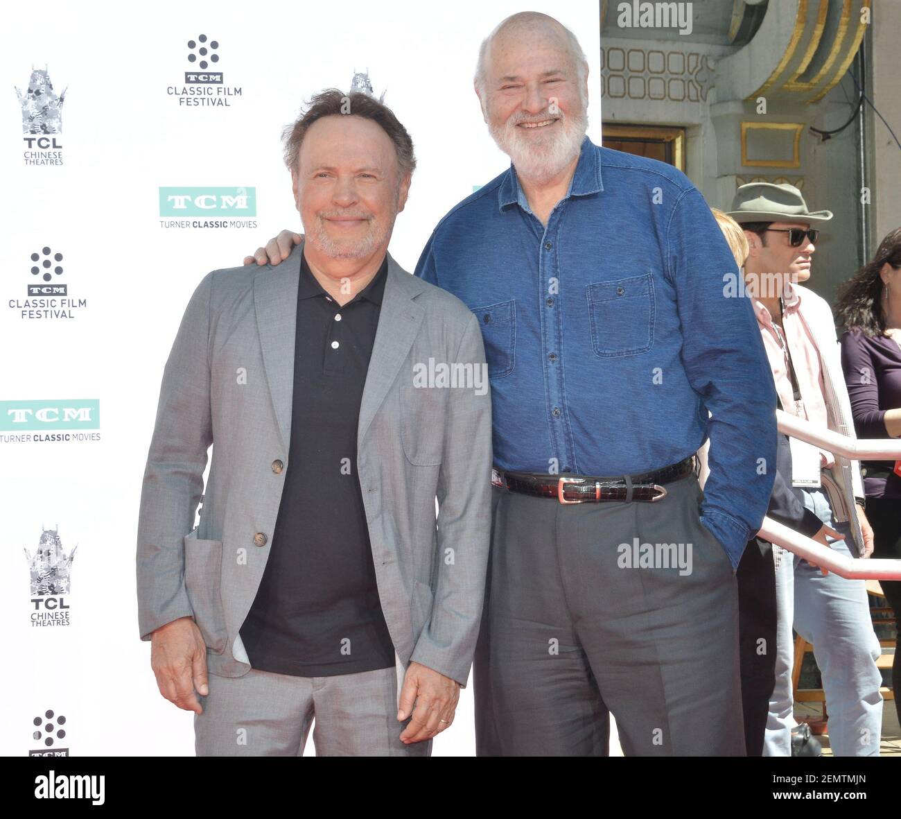 (L-R) Billy Crystal and Rob Reiner at the BIlly Crystal Hand ...