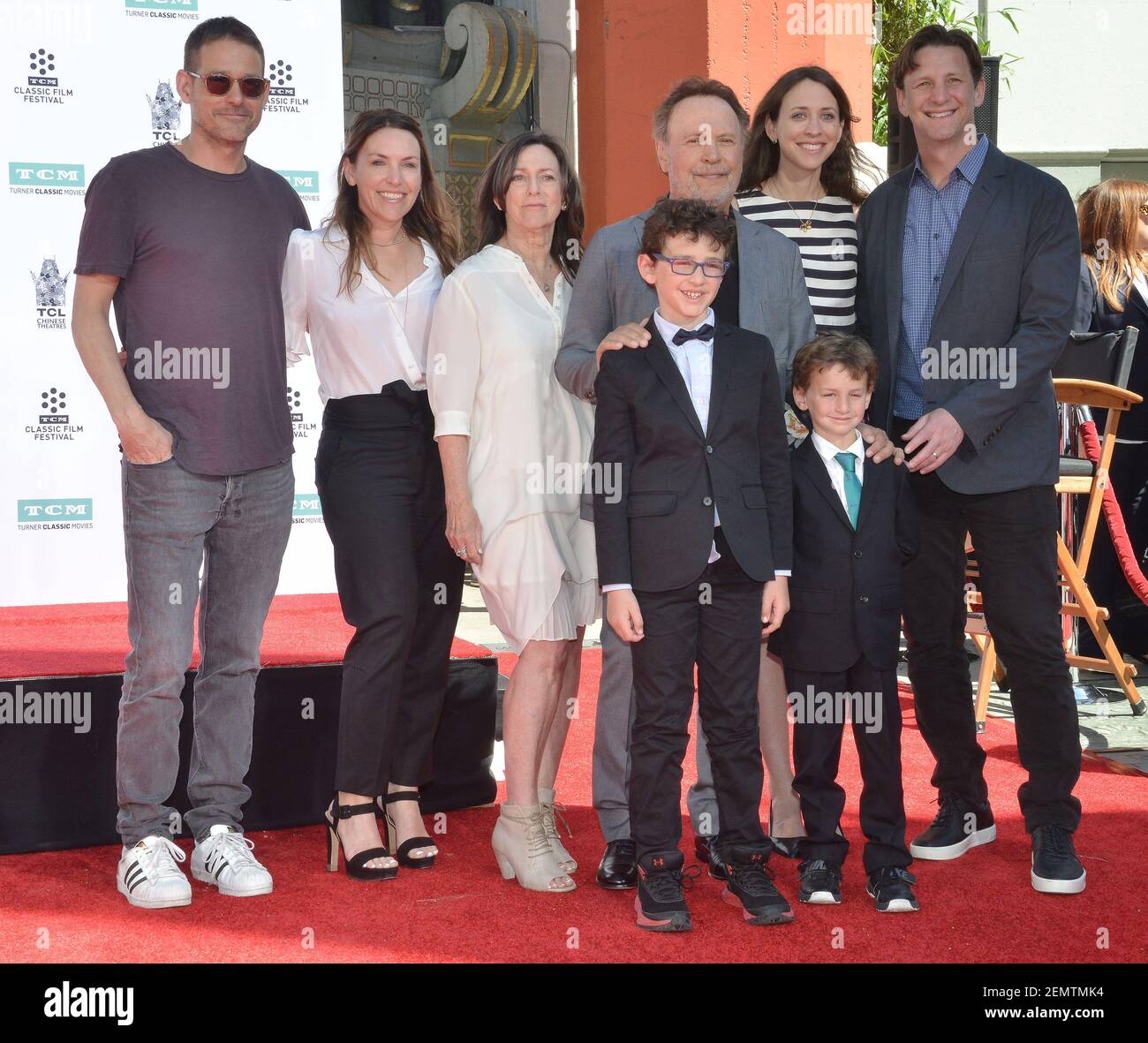Billy Crystal and Family at his Hand & Footprint Ceremony held at the ...