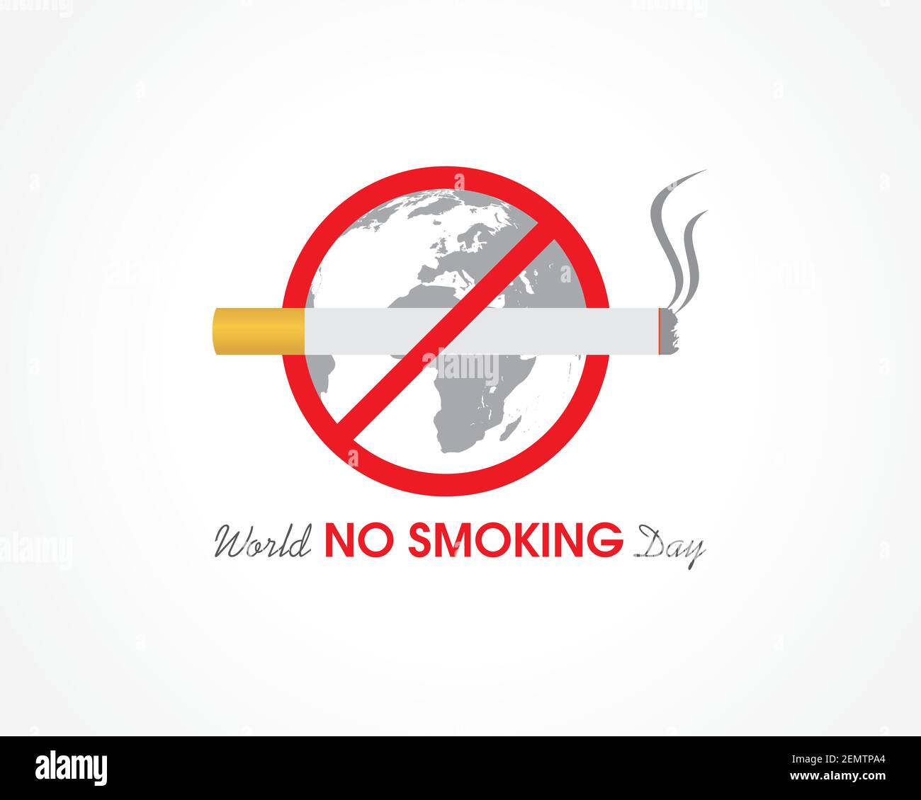 Vector illustration of World No Smoking day observed on second ...