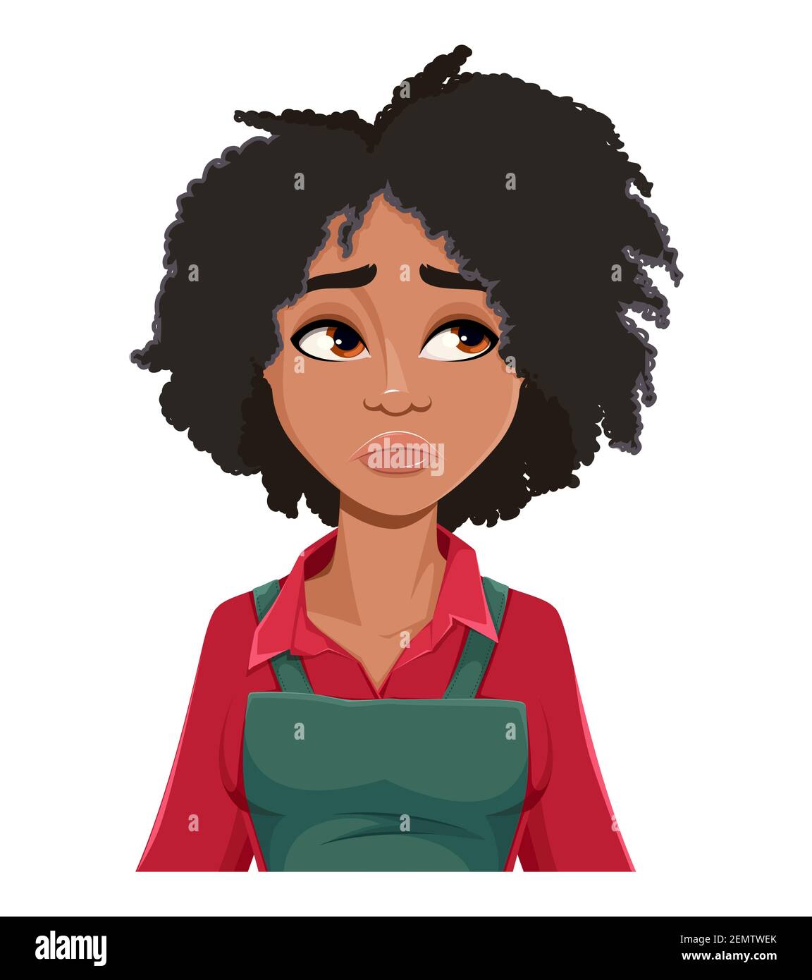 Upset beautiful lady Stock Vector Images - Alamy