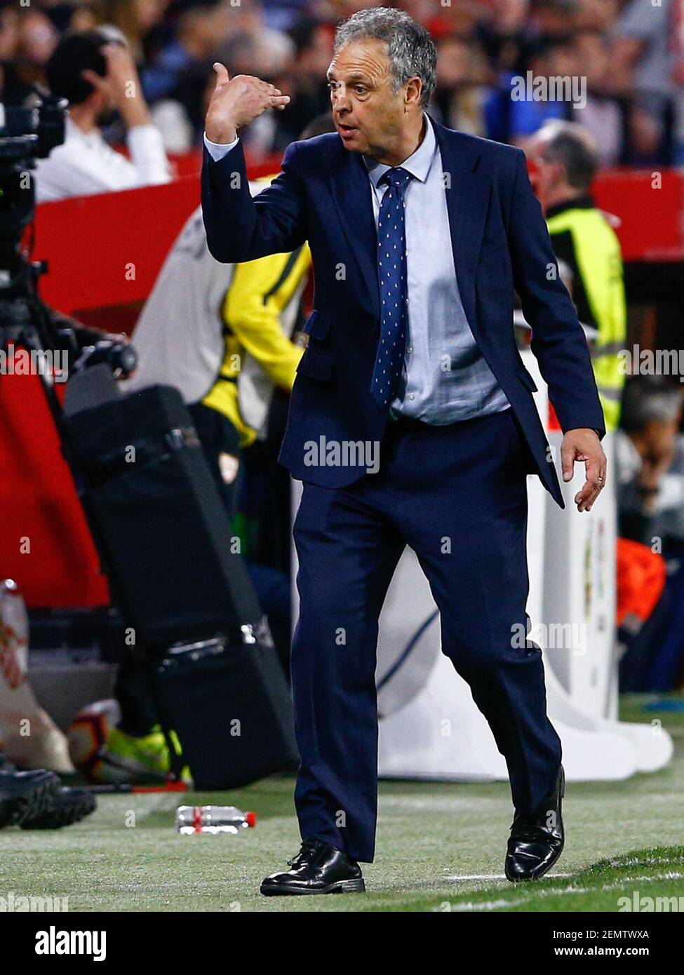 Sevilla FC manager Joaquin Caparros during the match between Sevilla FC ...