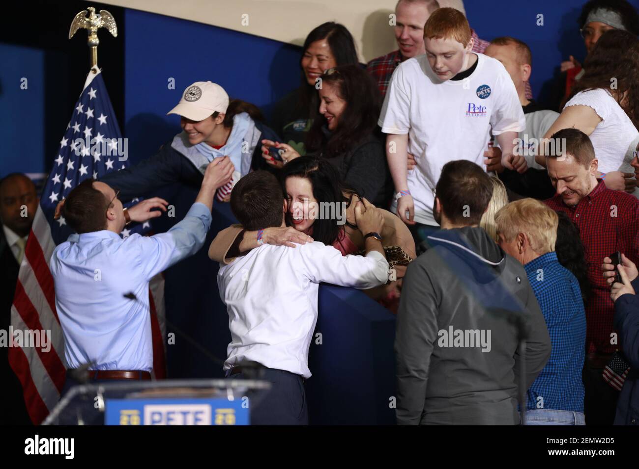 South Bend, Indiana Mayor Pete Buttigieg, right, and his husband ...