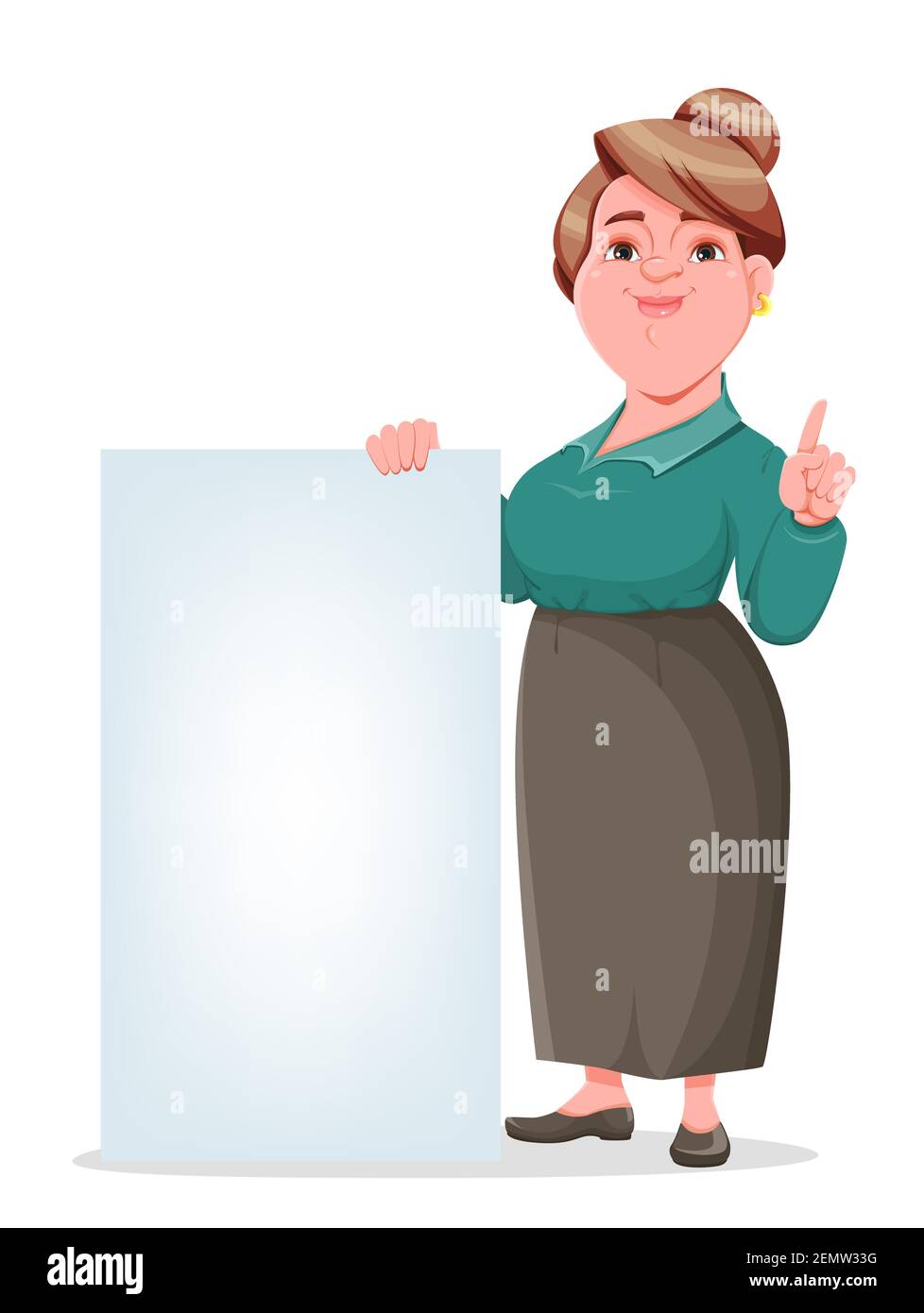 Female Teacher Cartoon Character