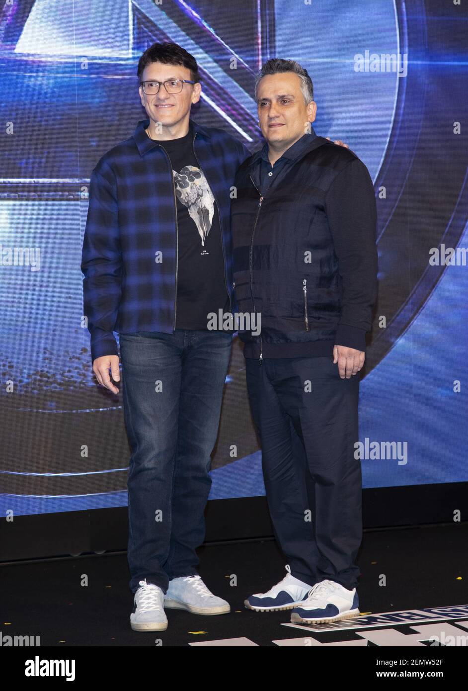 Directors Anthony Russo and Joe Russo attend the film makers press ...