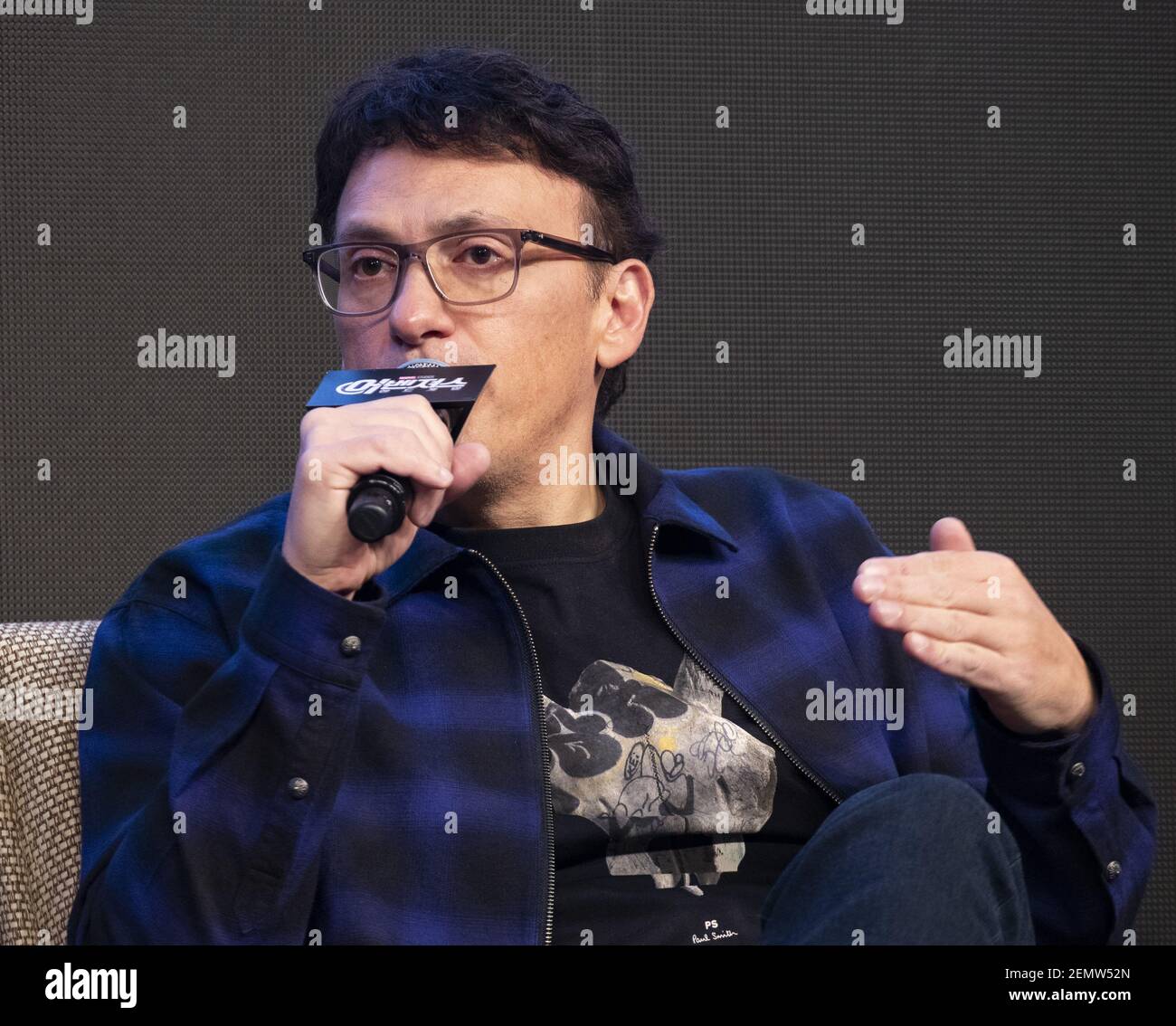 Director Anthony Russo attend the film makers press conference for ...