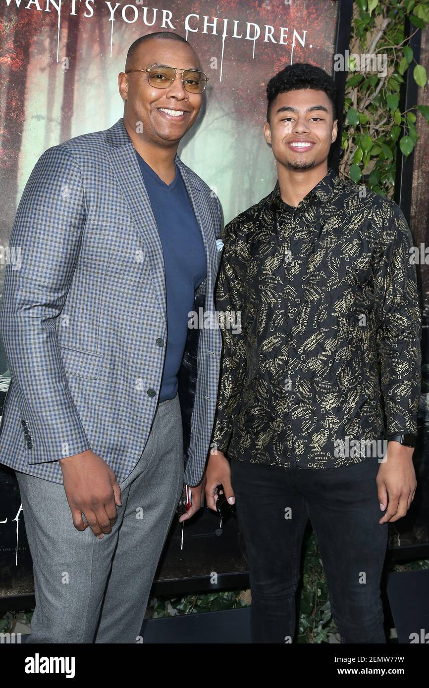 Caron Butler, Caron Butler Jr. attend The Curse Of La Llorona Premiere ...