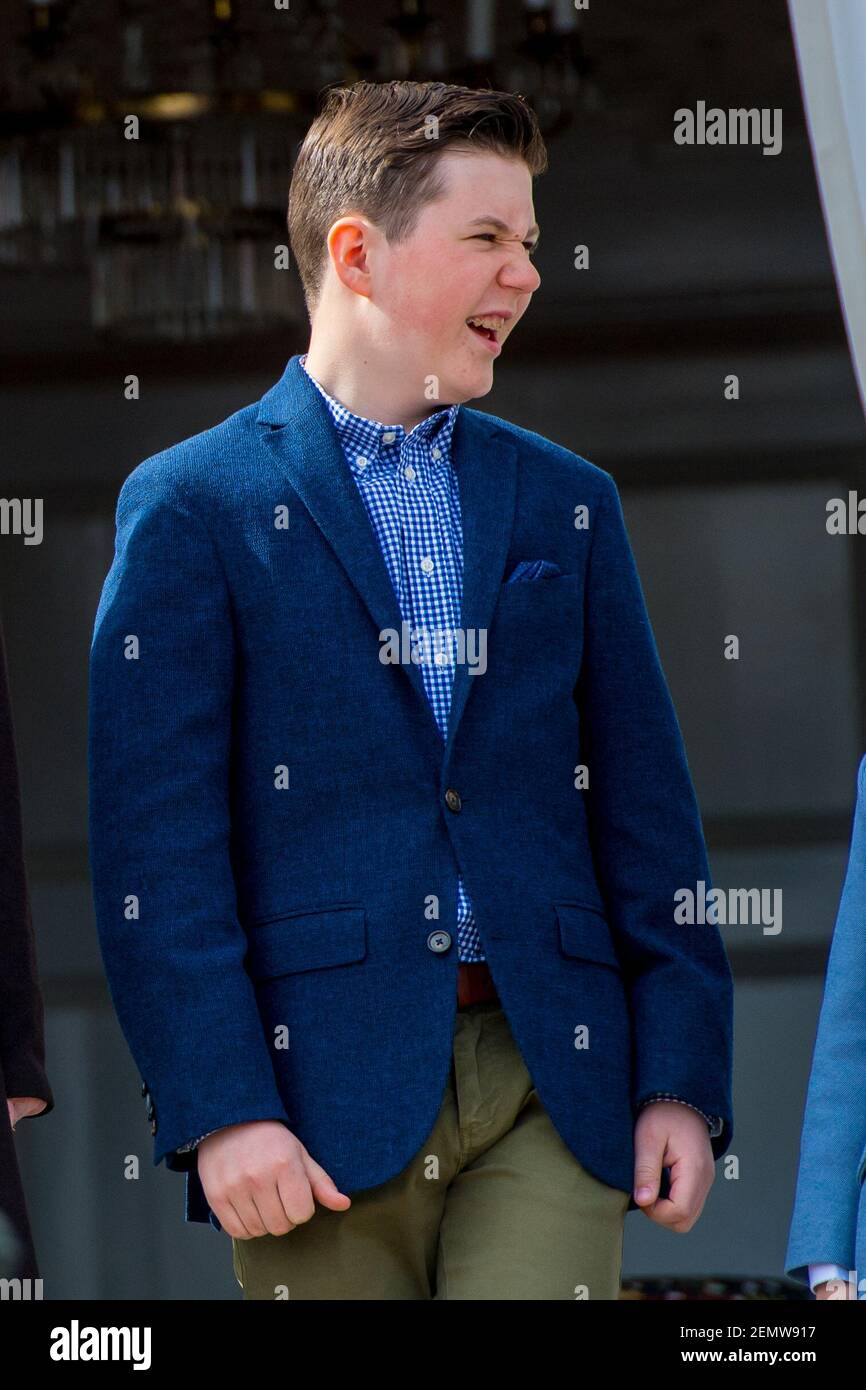 Prince Christian of Denmark during the celebrations of Queen Margarethe ...