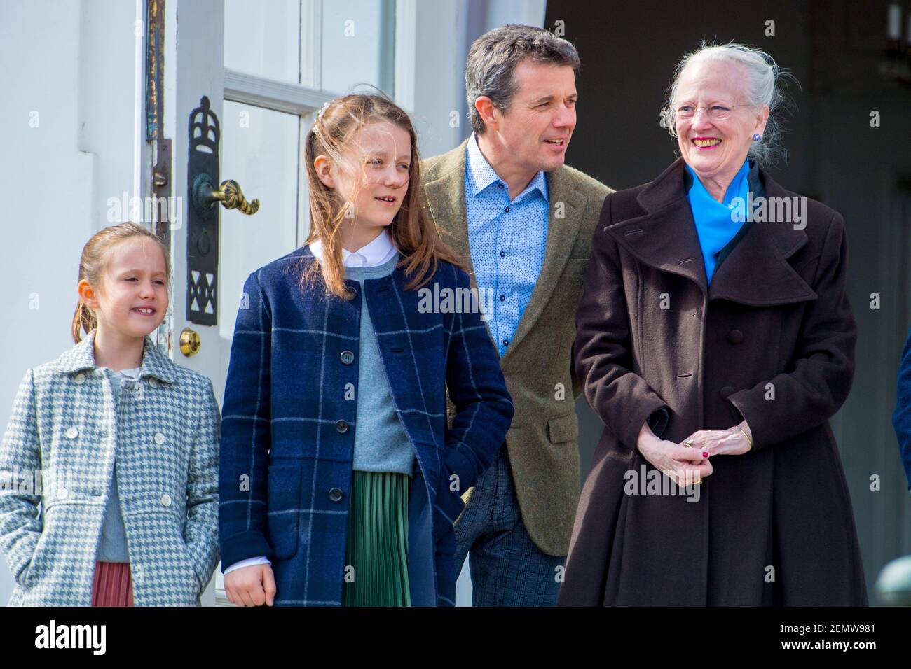 Queen Margarethe of Denmark, Crown Prince Frederik with Princess ...