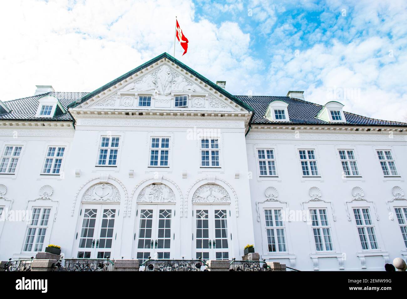 Marselisborg Palace during the celebrations of Queen Margarethe’s 79th ...
